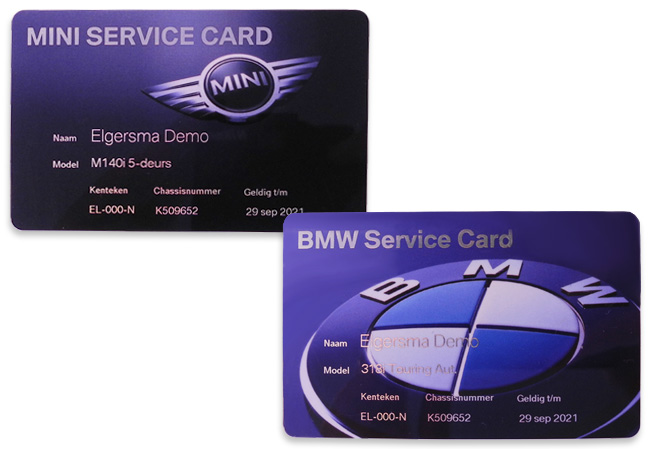 Elgersma | service card BMW/MINI